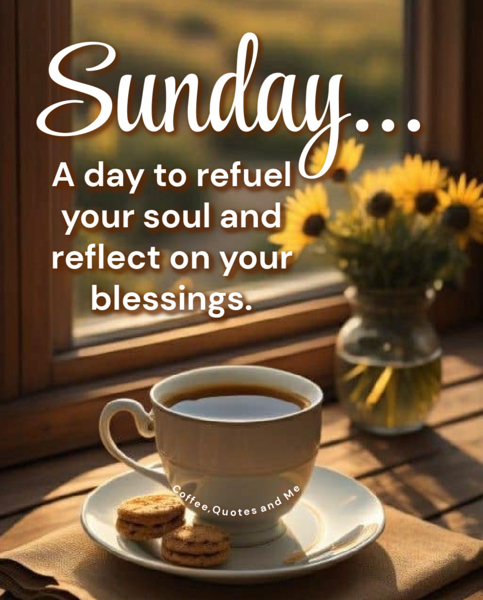 Sunday...a Day To Refuel Your Soul And Reflect On Your Blessings ...