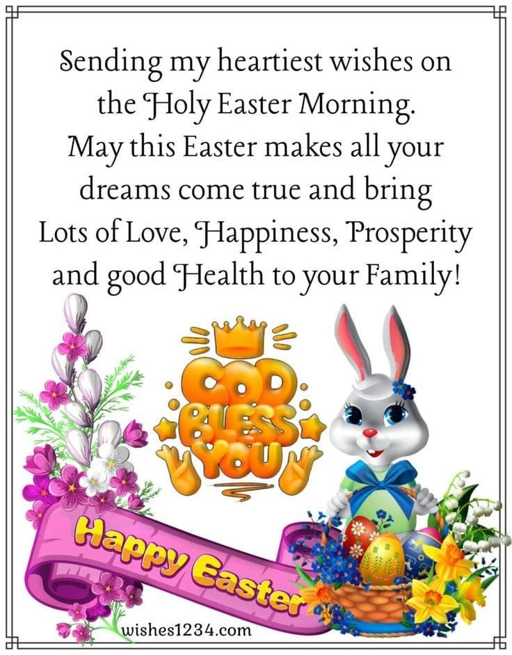 Sending My Heartiest Wishes On The Holy Easter Morning Pictures, Photos ...