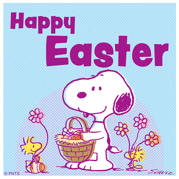 Snoopy Holding Easter Basket - Happy Easter Pictures, Photos, and ...