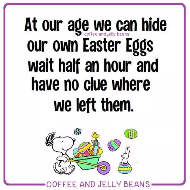 At Our Age We Can Hide Our Own Easter Eggs Wait Half An Hour And Have ...