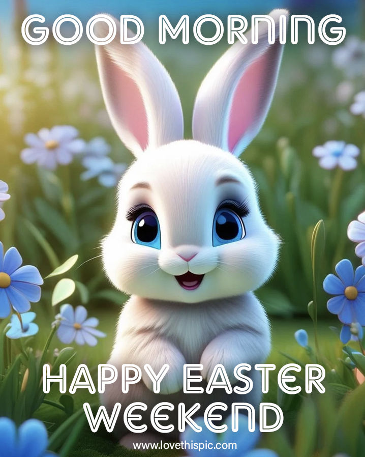 Garden Bunny Happy Easter Weekend Quote Pictures, Photos, and Images ...