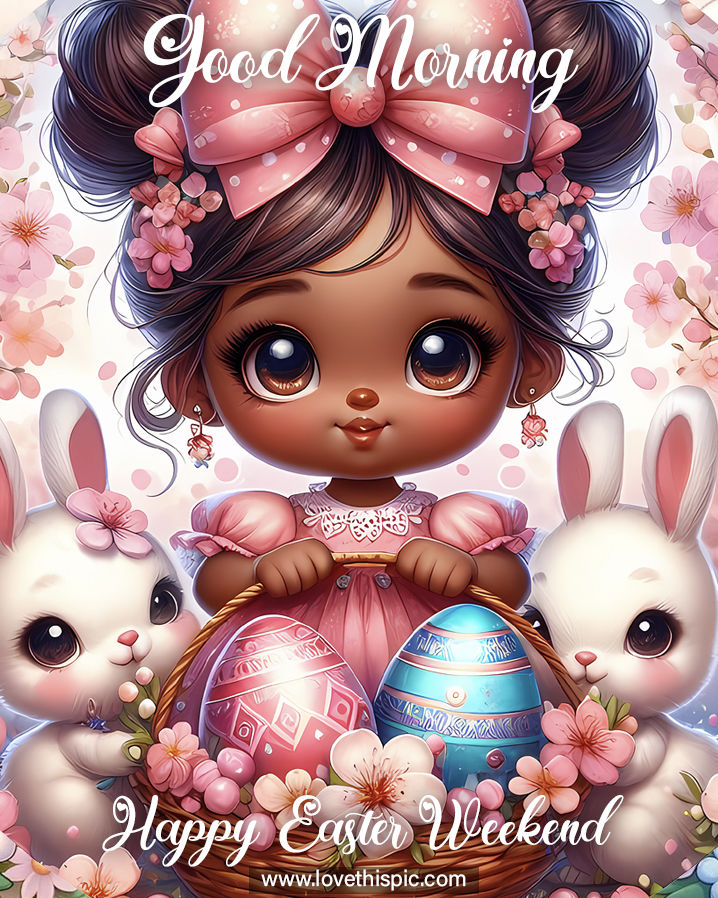 Precious Girl & Bunnies - Good Morning Easter Weekend Pictures, Photos ...