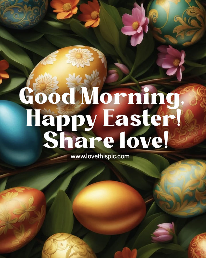 Share Love: Good Morning, Happy Easter Pictures, Photos, and Images for ...