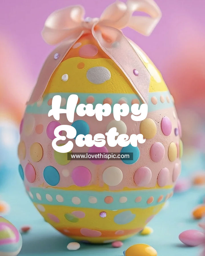 Polkadot Egg Happy Easter Quote Pictures, Photos, and Images for Facebook, Tumblr, Pinterest ...