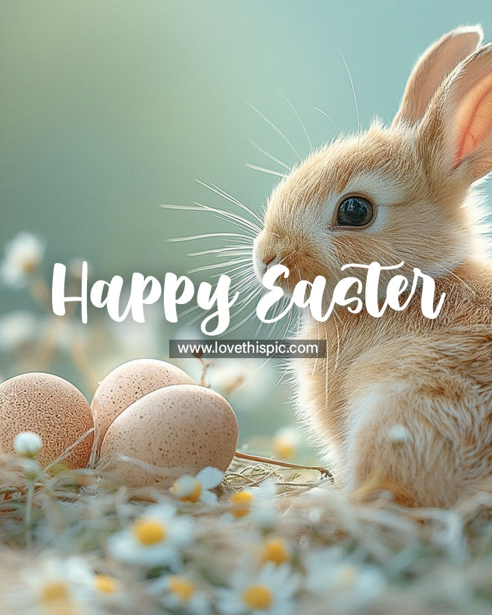 Baby Bunny Happy Easter Quote Pictures, Photos, and Images for Facebook ...