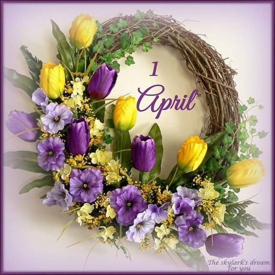 Floral Wreath April 1 Quote Pictures, Photos, and Images for Facebook ...