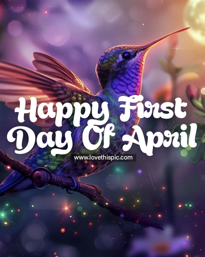 Purple Hummingbird - Happy First Day Of April Pictures, Photos, and ...