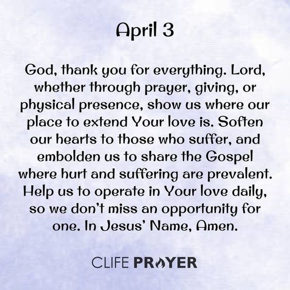 April 3 Prayer Pictures, Photos, and Images for Facebook, Tumblr ...