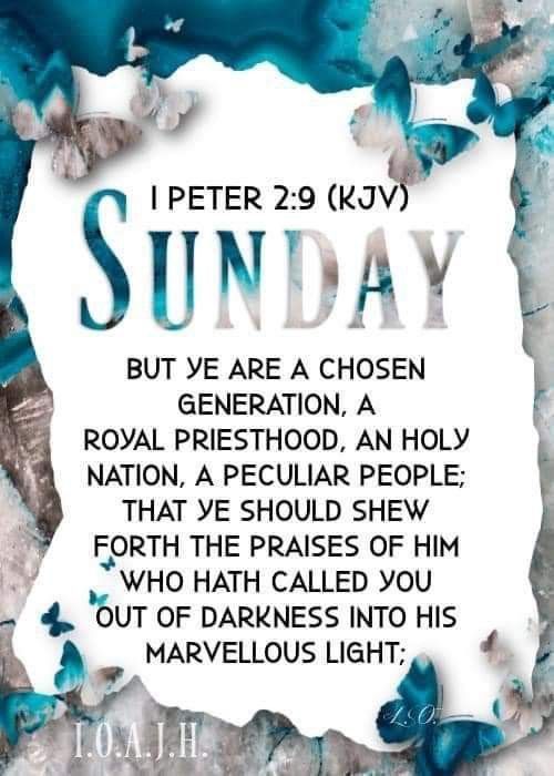 1 Peter 2:9 Sunday Quote Pictures, Photos, and Images for Facebook ...