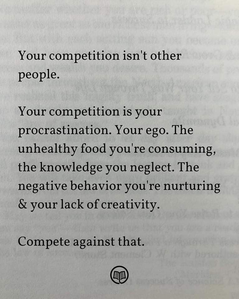 Your Competition Isn't Other People. Pictures, Photos, and Images for ...