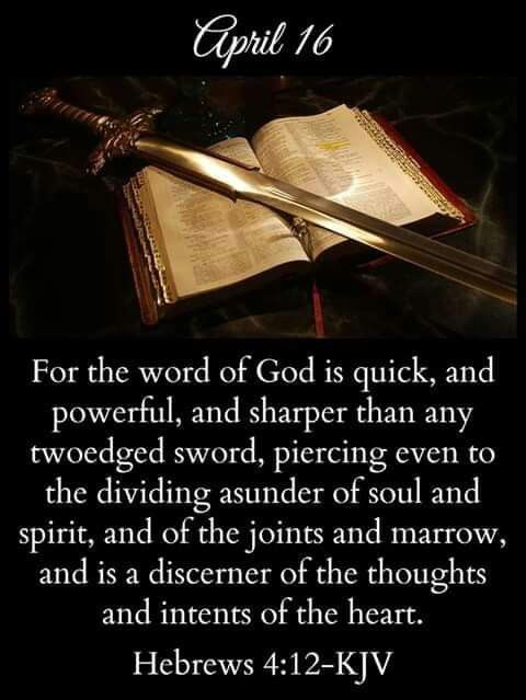 Hebrews 4:12 April 16 Scripture Pictures, Photos, and Images for ...