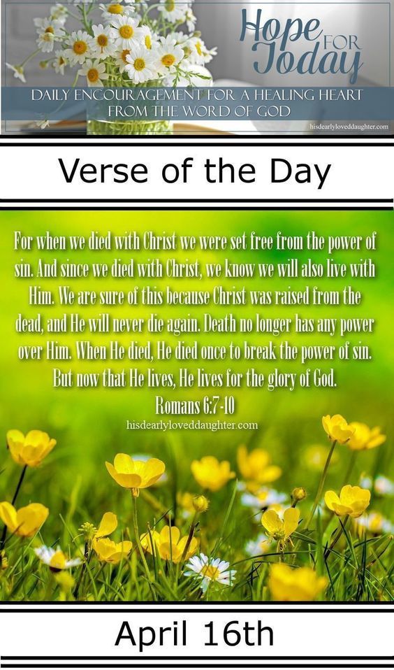 Romans 6:7-10 April 16th Scripture Pictures, Photos, and Images for ...