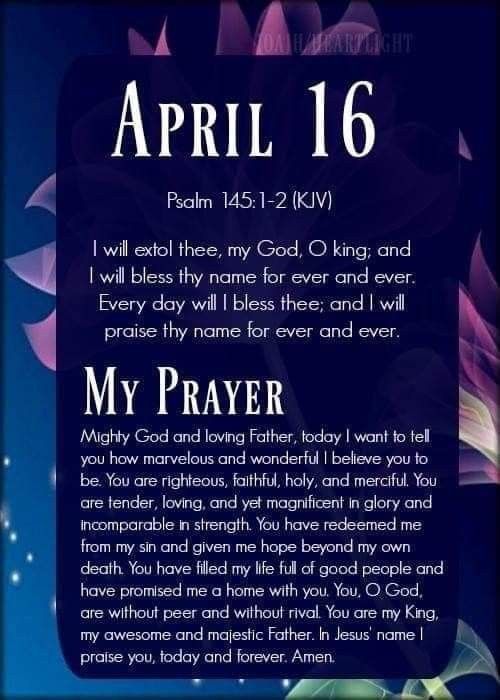 My Prayer For April 16 Pictures, Photos, and Images for Facebook, Tumblr, Pinterest, and Twitter