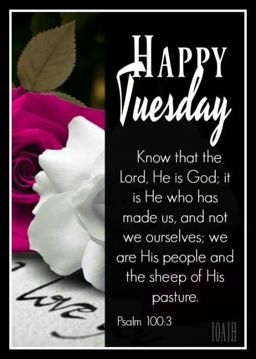 Psalm 100:3 Happy Tuesday Message Pictures, Photos, and Images for ...