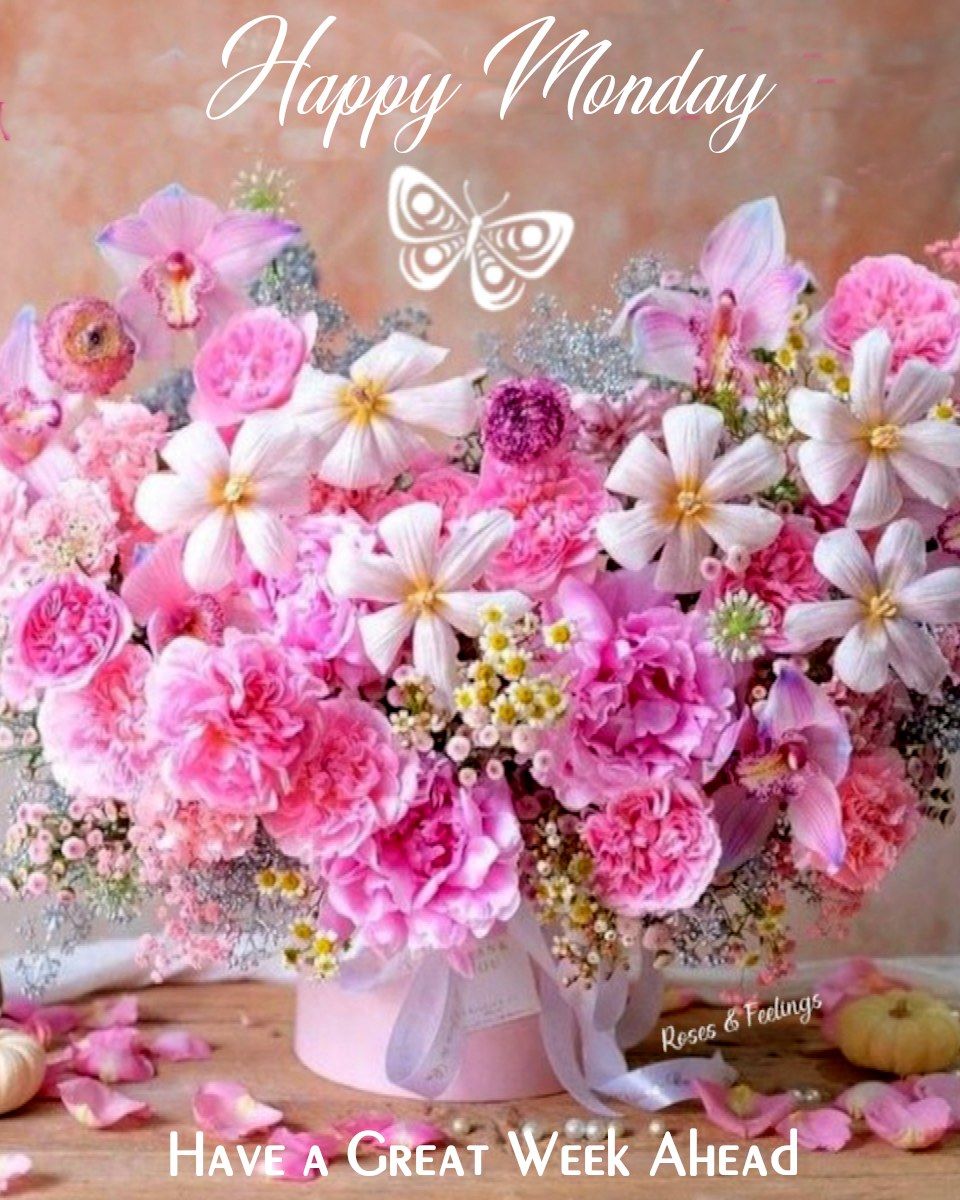 Pink Flower Bouquet - Happy Monday Pictures, Photos, and Images for ...