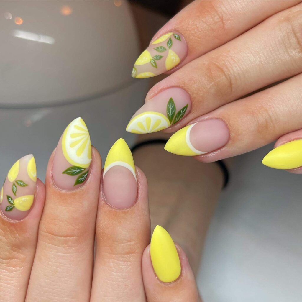 Short Lemon Stiletto Nails Pictures, Photos, and Images for Facebook ...