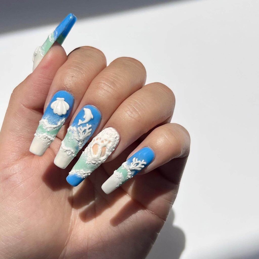 Long 3D Acrylic Nails Pictures, Photos, and Images for Facebook, Tumblr ...