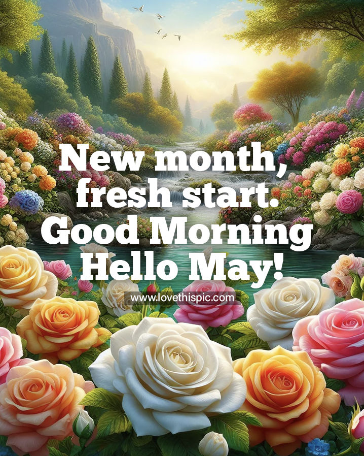 New Month, Fresh Start. Good Morning Hello May! Pictures, Photos, and ...