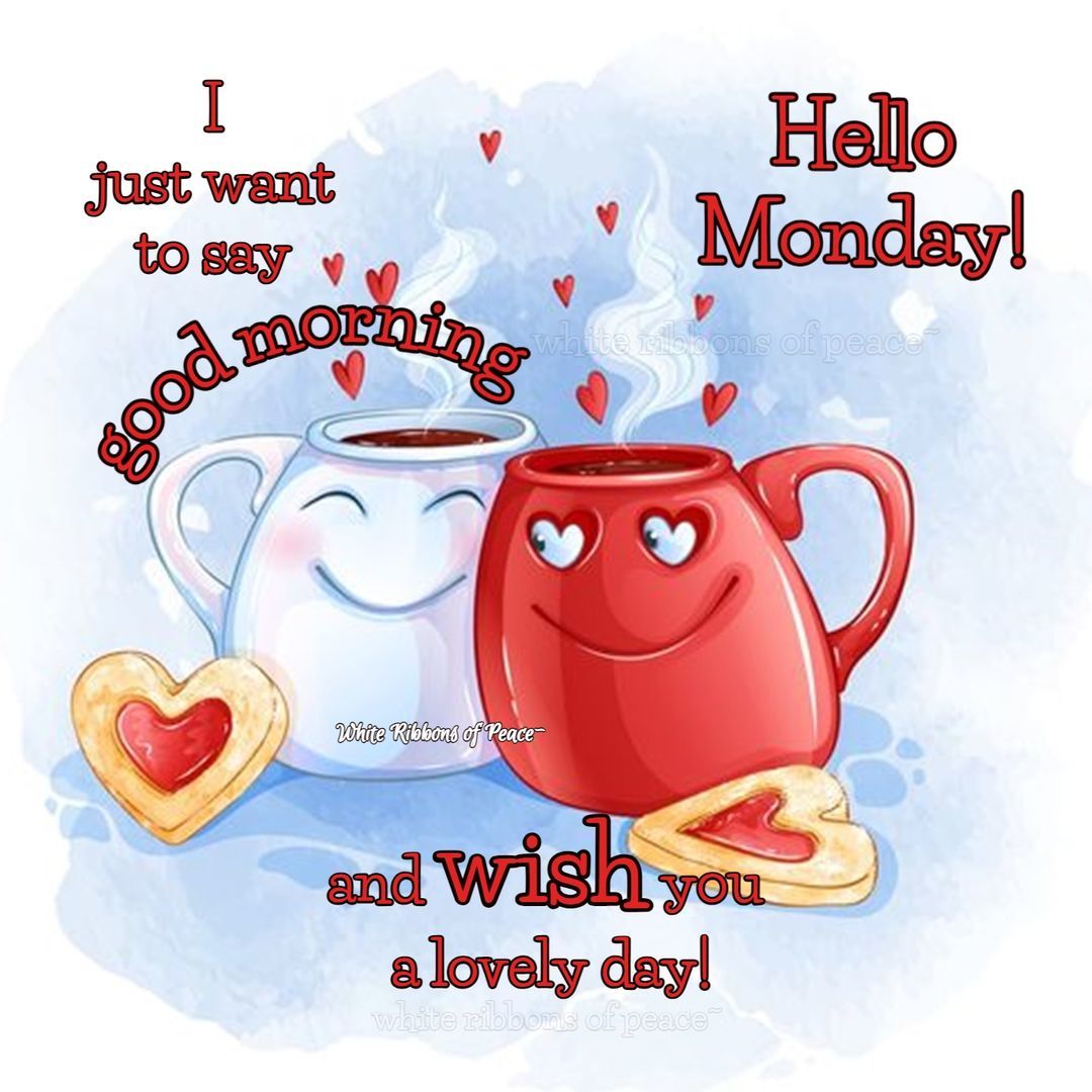 Hello Monday! I Just Want To Say Good Morning And Wish You A Lovely Day ...