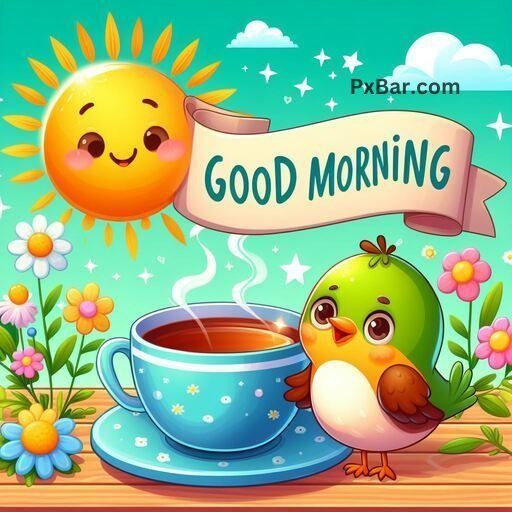Cute Good Morning Bird With Tea Pictures, Photos, and Images for ...