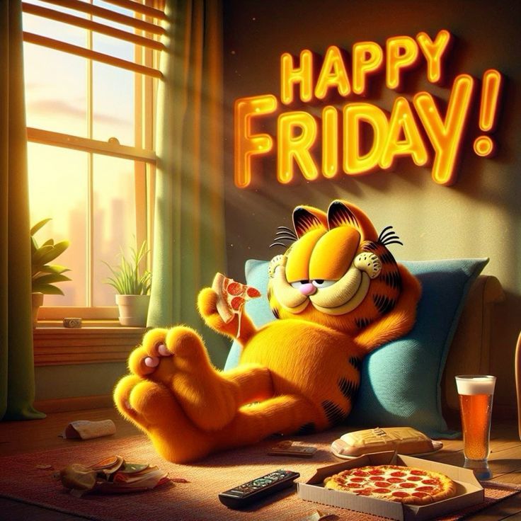 Happy Friday Garfield Quote Pictures, Photos, and Images for Facebook, Tumblr, Pinterest, and ...