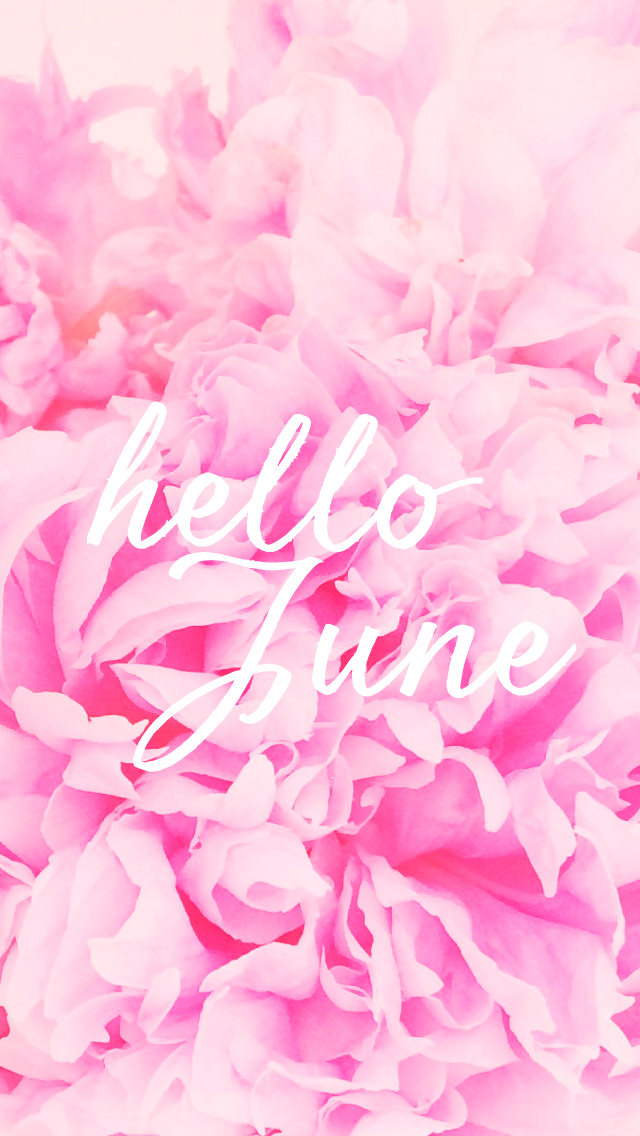 Hello June Greeting With Pink Peony Petals Pictures, Photos, and Images ...