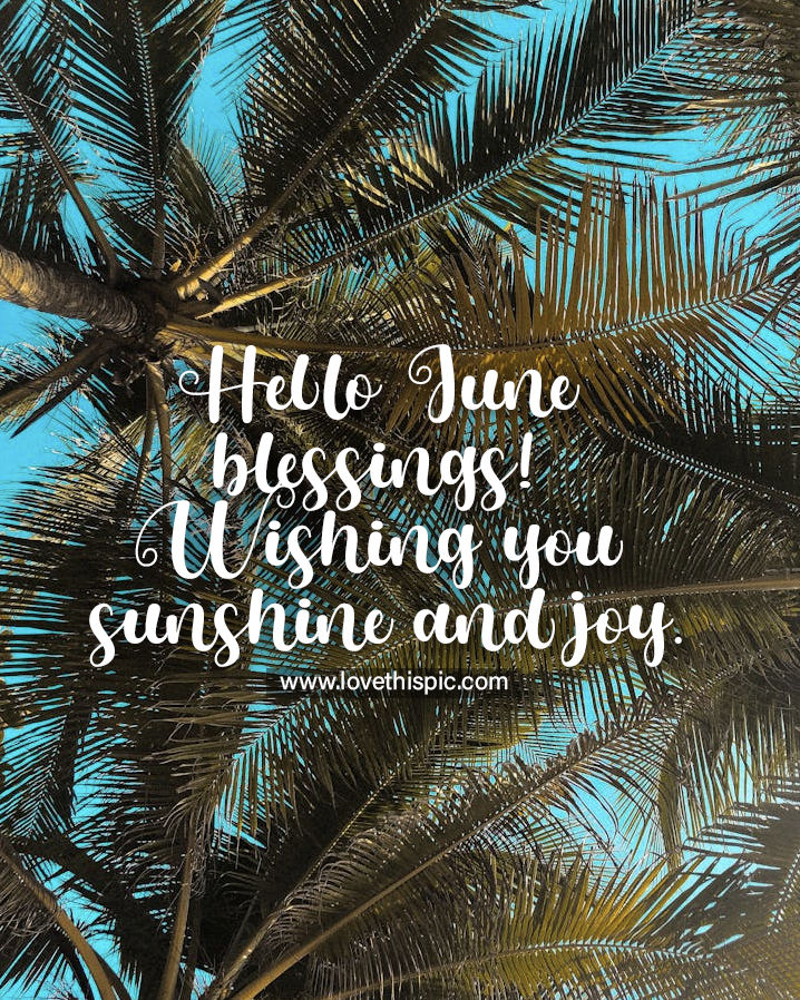 Hello June Blessings! Wishing You Sunshine And Joy. Pictures, Photos ...