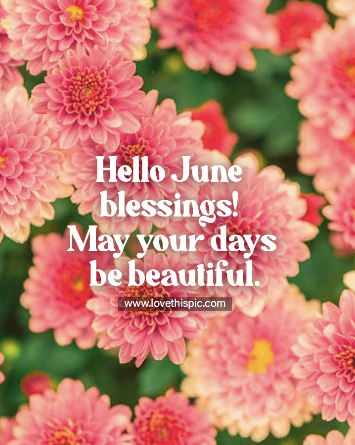 Hello June Blessings! May Your Days Be Beautiful. Pictures, Photos, and ...