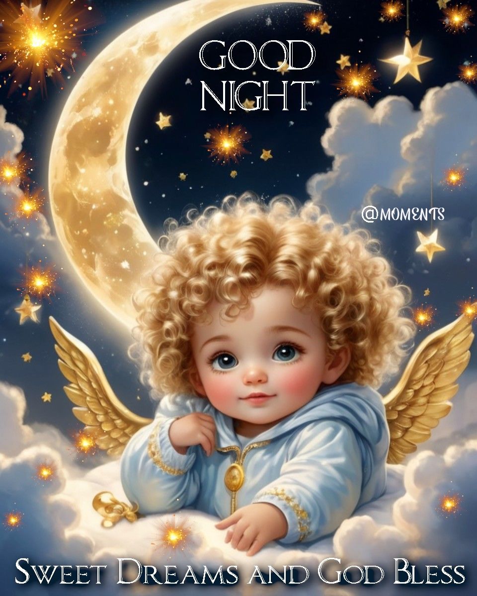 Baby Angel Good Night Greeting Pictures, Photos, and Images for ...