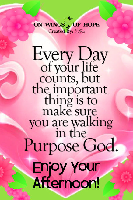 Every Day Of Your Life Counts, But The Important Thing Is To Make Sure ...