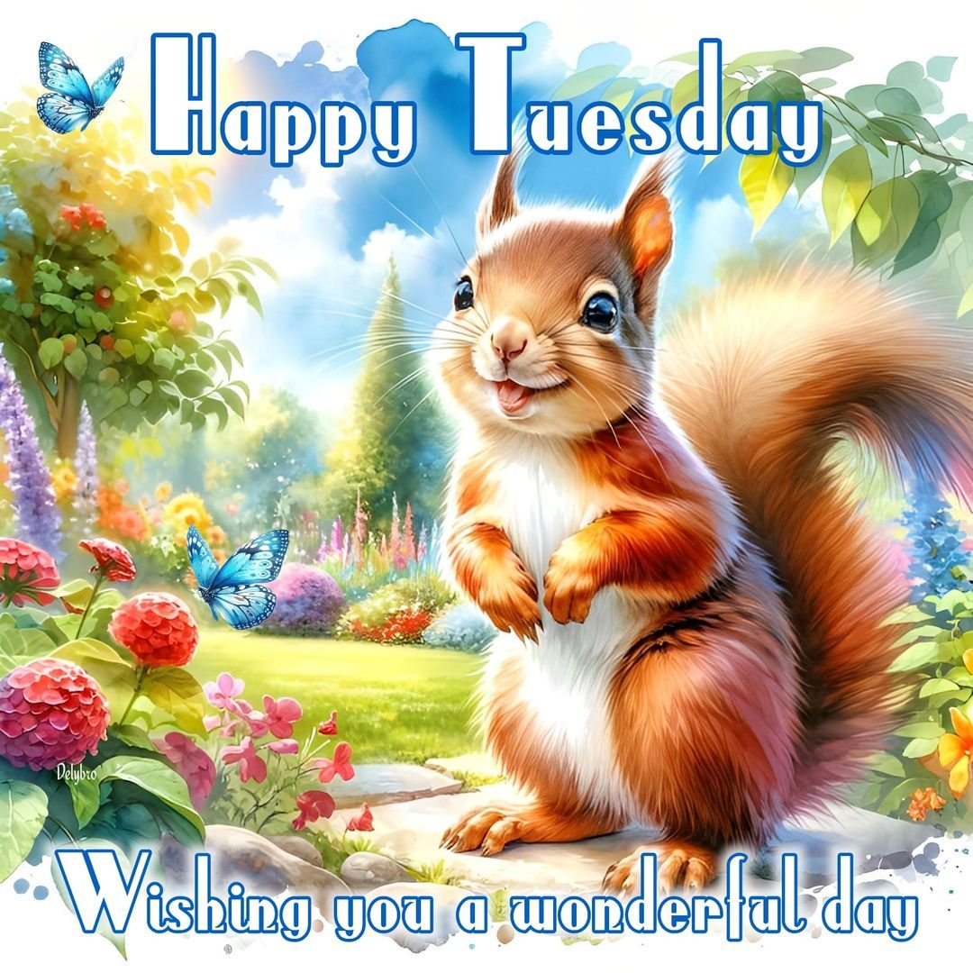 Little Squirrel, Happy Tuesday Message Pictures, Photos, and Images for ...
