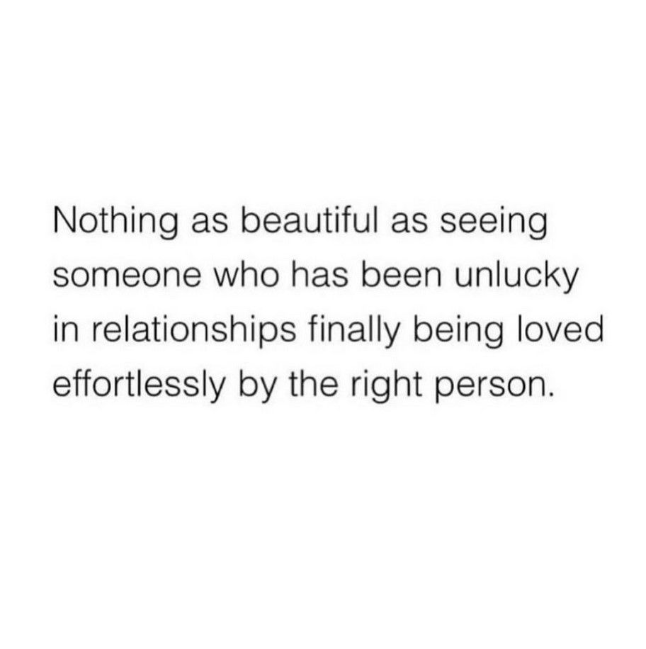 Nothing As Beautiful As Seeing Someone Who Has Been Unlucky In ...