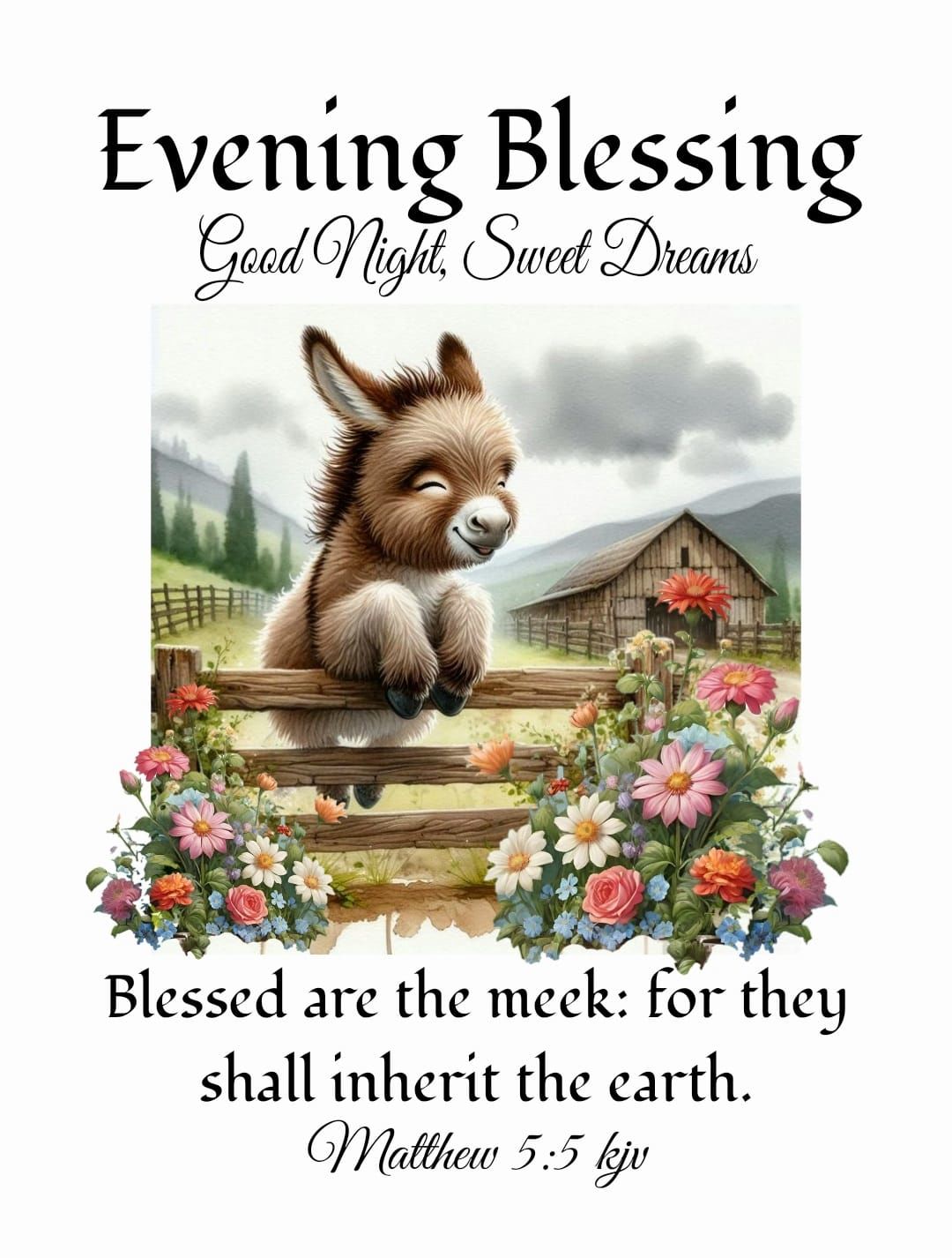 Matthew 5:5 Evening Blessings Pictures, Photos, and Images for Facebook ...