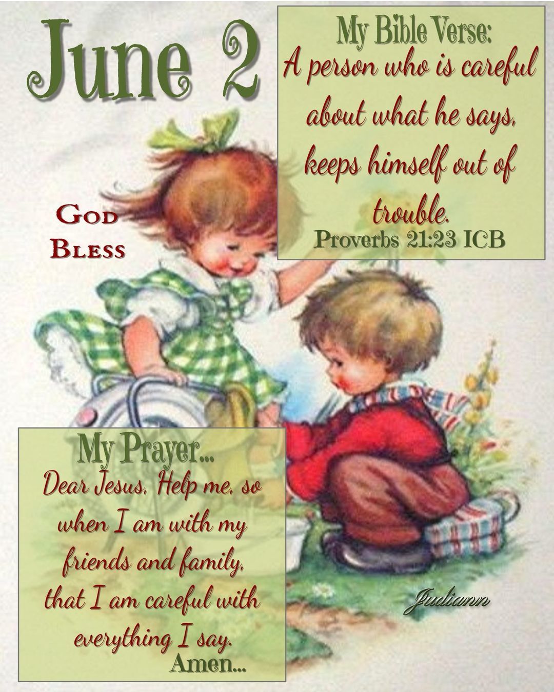 June 2 (Proverbs 21:23 ICB) Pictures, Photos, and Images for Facebook ...