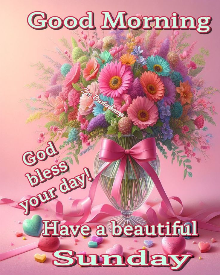 Colorful Flower Bouquet - Good Morning, Have A Beautiful Sunday ...