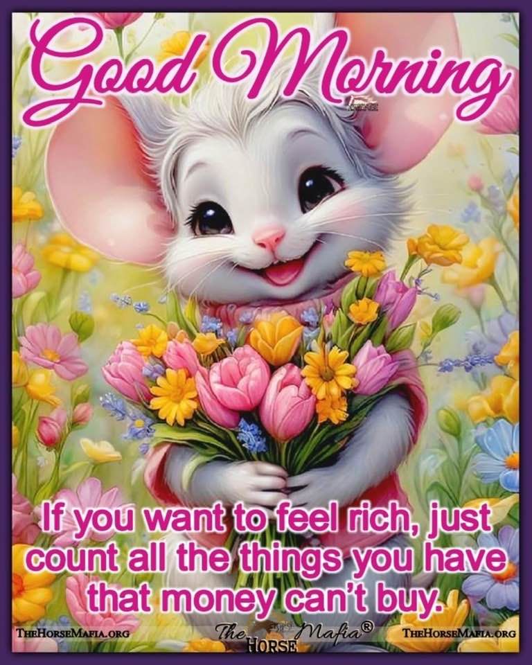 If You Want To Feel Rich, Just Count All The Things You Have That Money ...