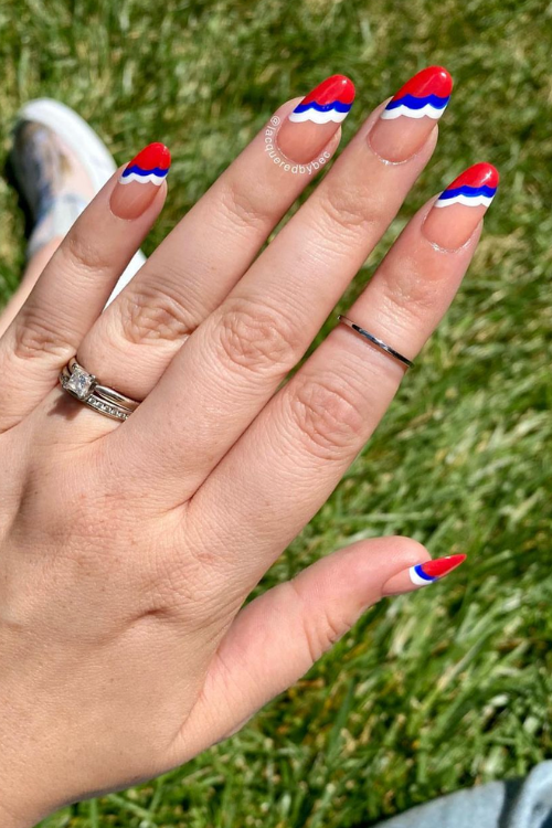 Swirly Diagonal French Tips Pictures, Photos, and Images for Facebook ...