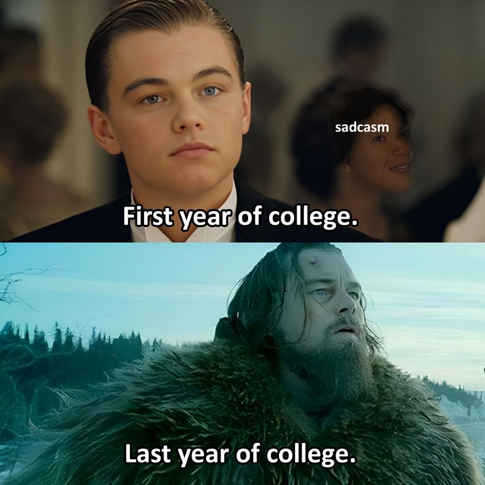 First Year Of College Vs Last Year Of College Pictures, Photos, and ...