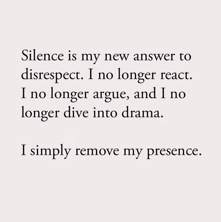 Silence Is My New Answer To Disrespect Pictures, Photos, and Images for ...