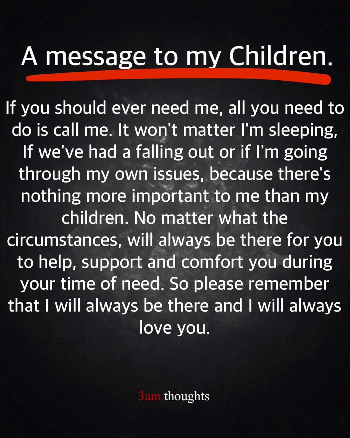 A Message To My Children. Pictures, Photos, and Images for Facebook ...