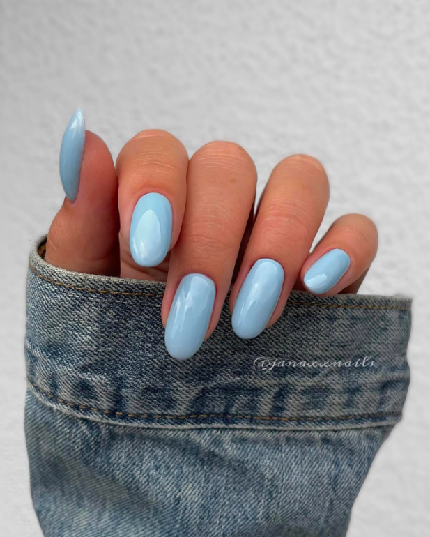 Powder Blue Oval Nails Pictures, Photos, and Images for Facebook ...
