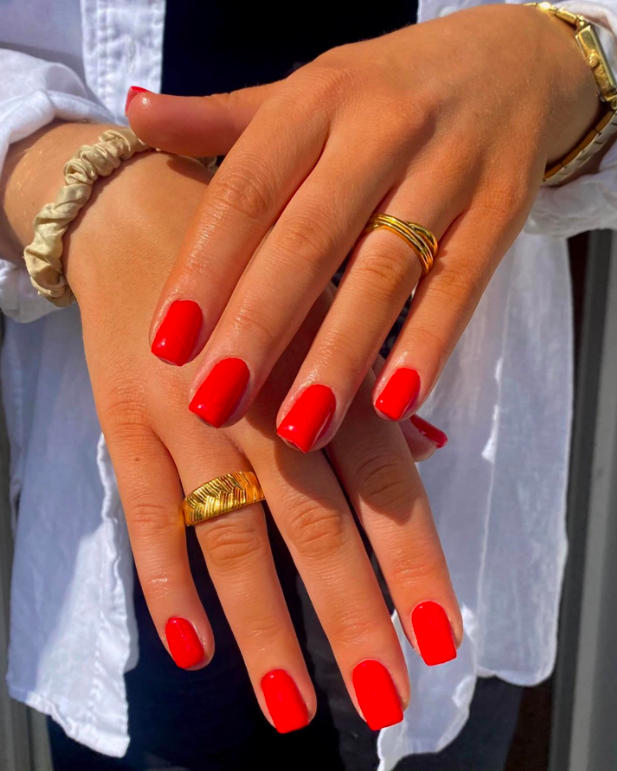 Glossy Short Red Nails Pictures, Photos, and Images for Facebook ...