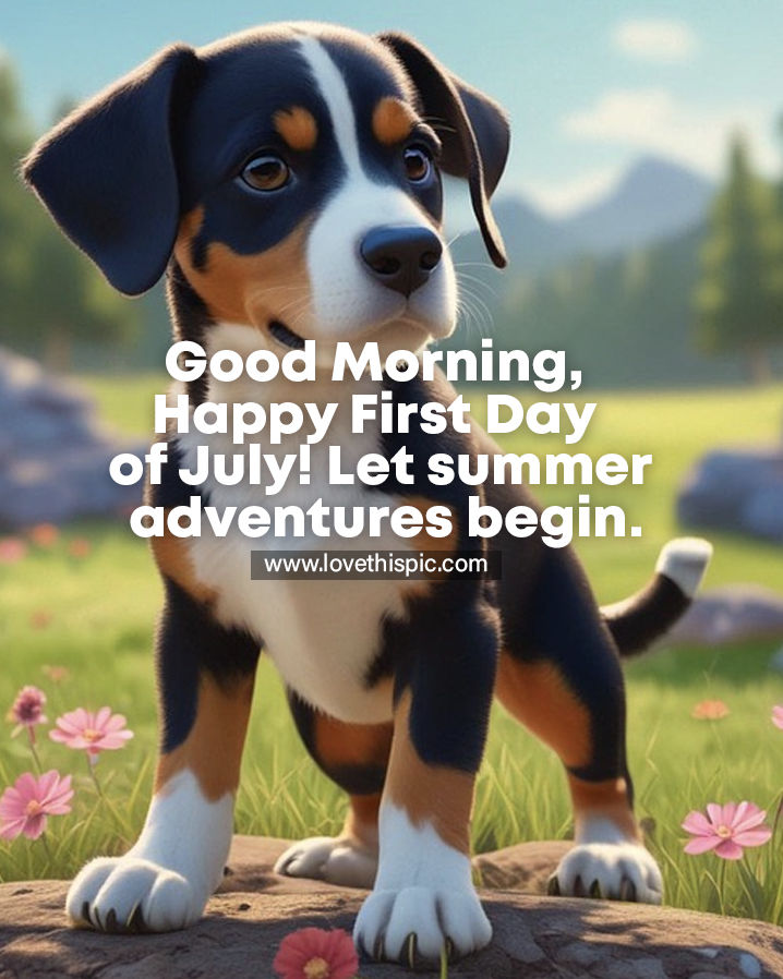 Good Morning, Happy First Day Of July! Let Summer Adventures Begin ...