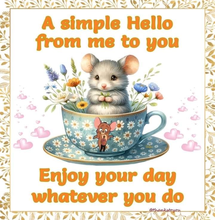 A Simple Hello From Me To You, Enjoy Your Day Whatever You Do Pictures ...