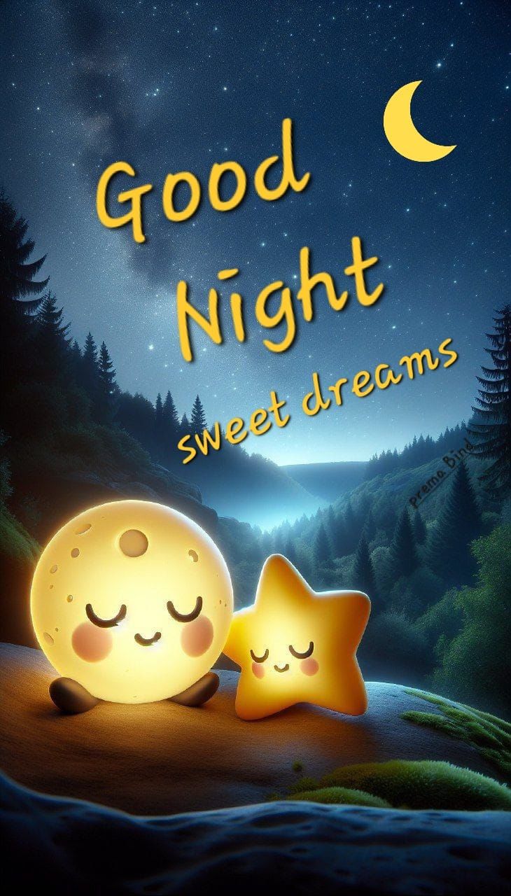 Sleeping Moon & Stars - Good Night Pictures, Photos, and Images for ...