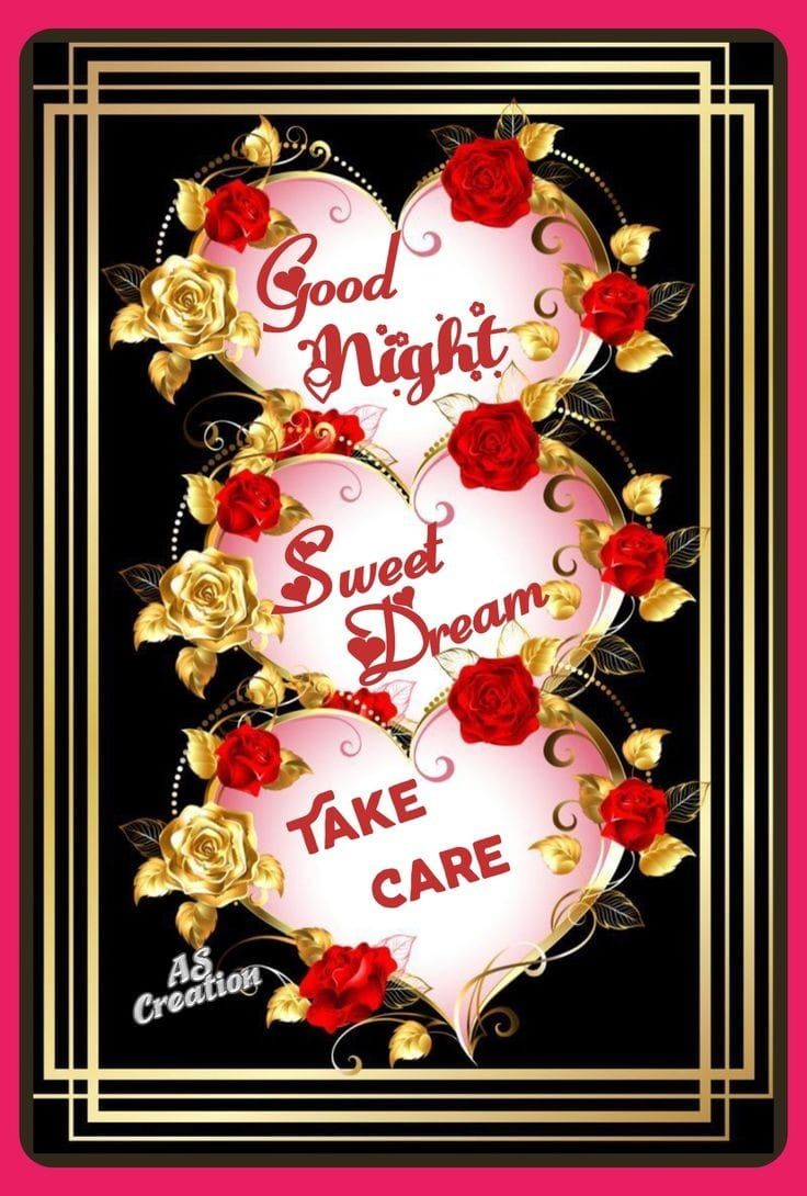 Red And Gold Rose Good Night Quote Pictures, Photos, and Images for ...