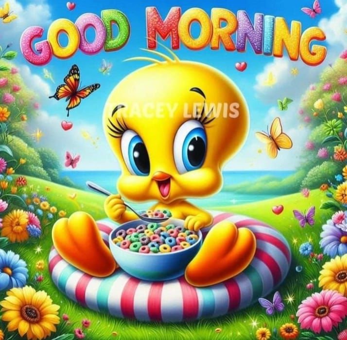 Tweety Eating Cereal - Good Morning Quote Pictures, Photos, and Images ...