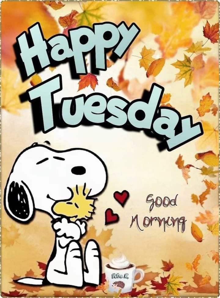 Snoopy Hugging Woodstock - Happy Tuesday Pictures, Photos, and Images ...