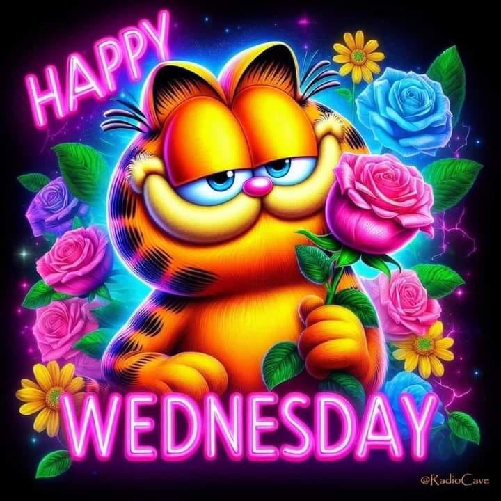 Garfield With Rose - Happy Wednesday Pictures, Photos, and Images for ...