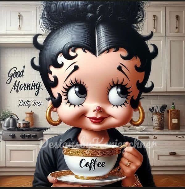 Betty Boop Drinking Coffee: Good Morning Quote Pictures, Photos, and ...